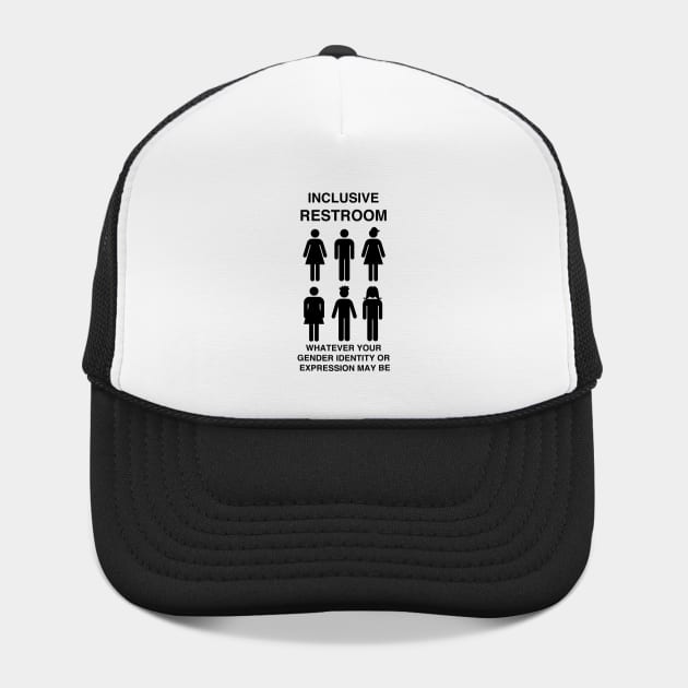 Inclusive Restroom Sign - Restroom - Hat | TeePublic