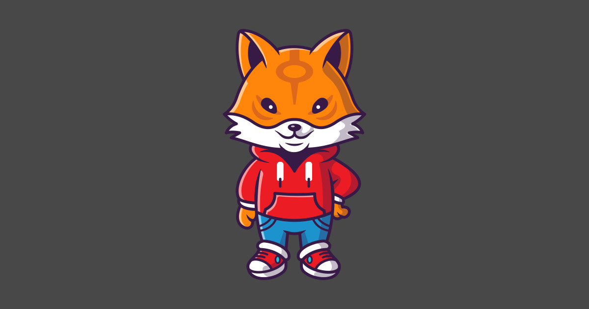 Cute Cool Fox Wearing Jacket Cartoon - Cute Cool Fox Wearing Jacket ...