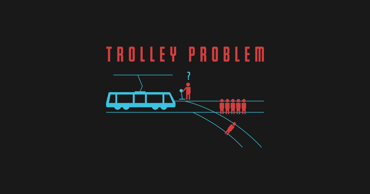 Trolley problem - Psychology - T-Shirt | TeePublic