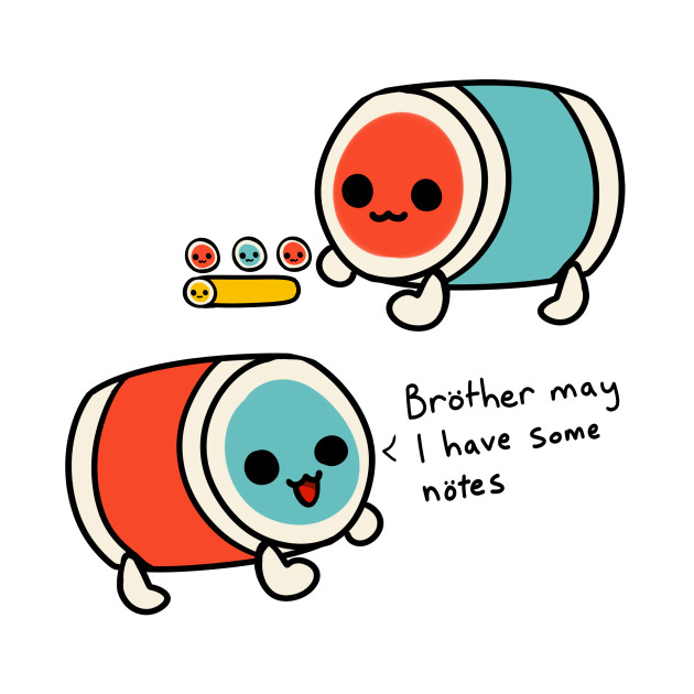 taiko notes - Taiko No Tatsujin - T-Shirt | TeePublic