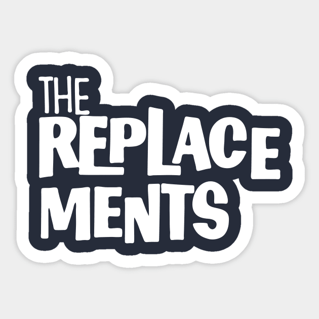 The Replacements "Stacked" Logotype - Alternative Music - Sticker ...