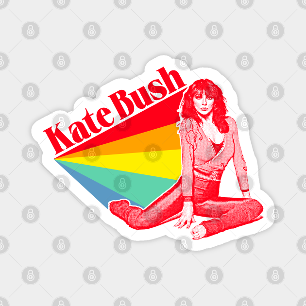 Kate Bush / Retro Rainbow Aesthetic Design - Kate Bush - Magnet | TeePublic