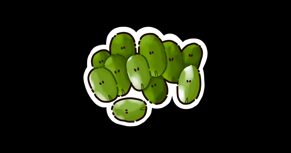A large family of mung beans - Mung Beans - Sticker | TeePublic