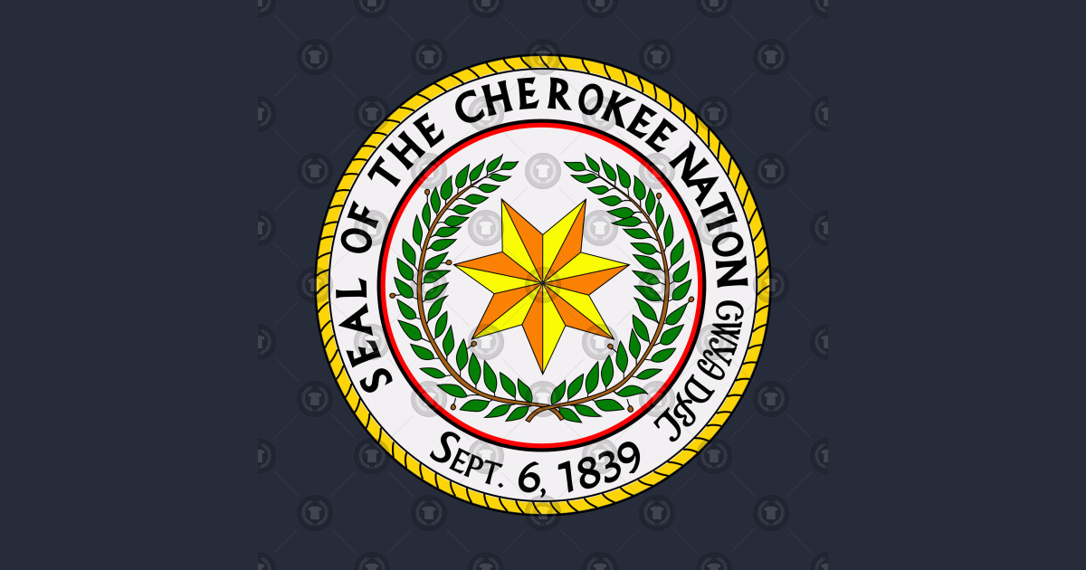 The Great Seal of the Cherokee Nation - Cherokee - T-Shirt | TeePublic