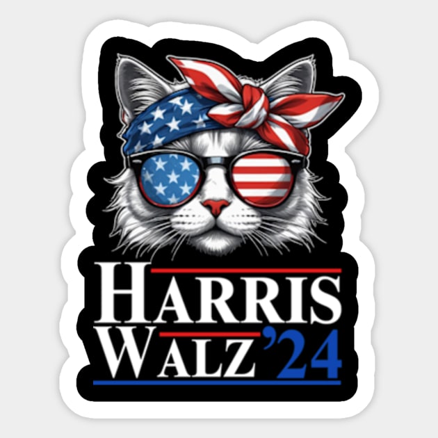 Harris Waltz 2024 Election Cat Ladies Kamala Harris Tim Walz - Harris ...