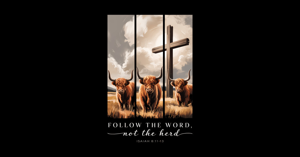 Christian Bible Verse Western Highland Cow T-Shirt - Bible Verse ...