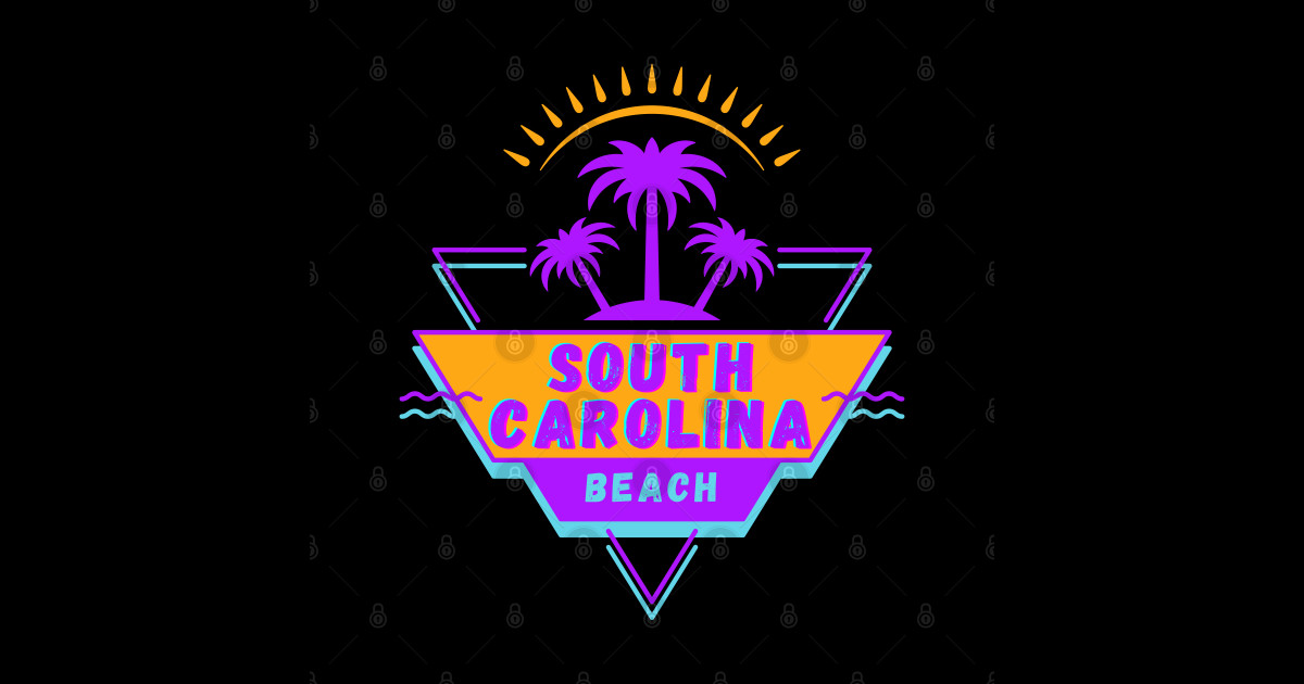 South Carolina Beach - Myrtle Beach - Sticker | TeePublic