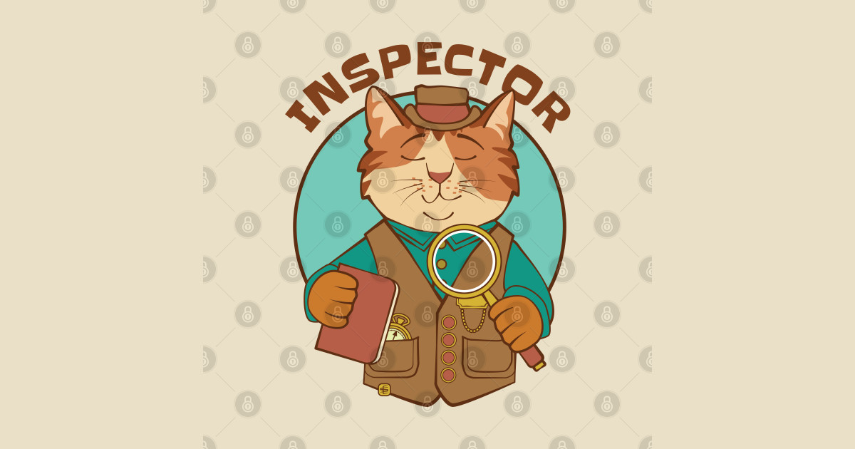 Inspector Cat - Inspector - T-Shirt | TeePublic