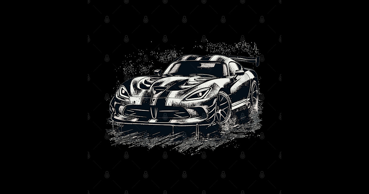 Dodge viper - Dodge Viper - Sticker | TeePublic