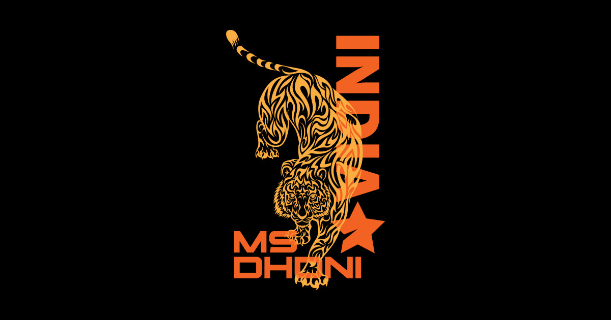 MS Dhoni Mahendra Singh Dhoni Cricket - Cricket - Sticker | TeePublic