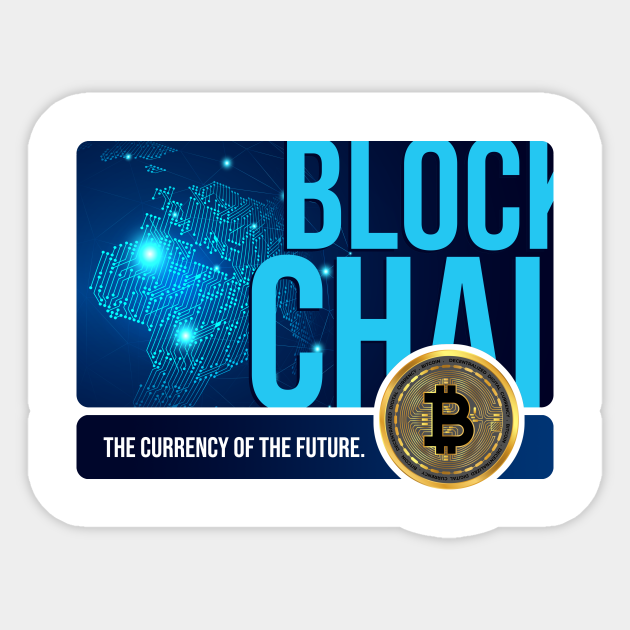 Blockchain global connection - Blockchain - Sticker | TeePublic