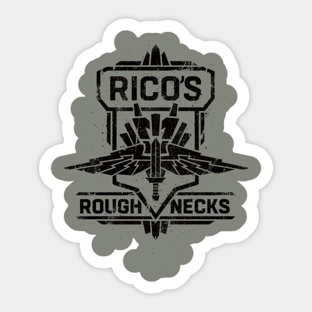 Rico's Roughnecks - Starship Troopers - Sticker | TeePublic