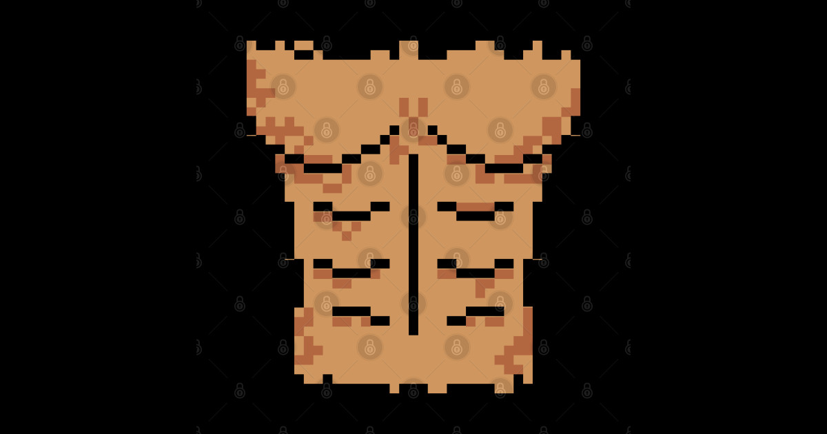 Abs-olutely Hilarious No 3 - Pixel Art - Six Pack - Sticker | TeePublic