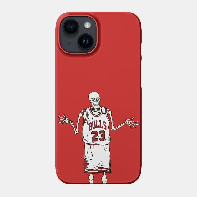 Skeleton Michael Jordan Shrug - Michael Jordan - Phone Case | TeePublic