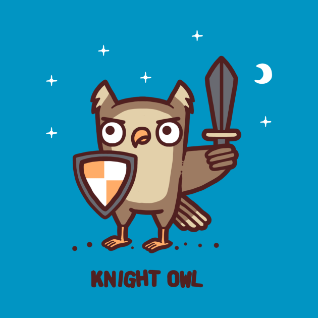 Knight owl - Bird - T-Shirt | TeePublic