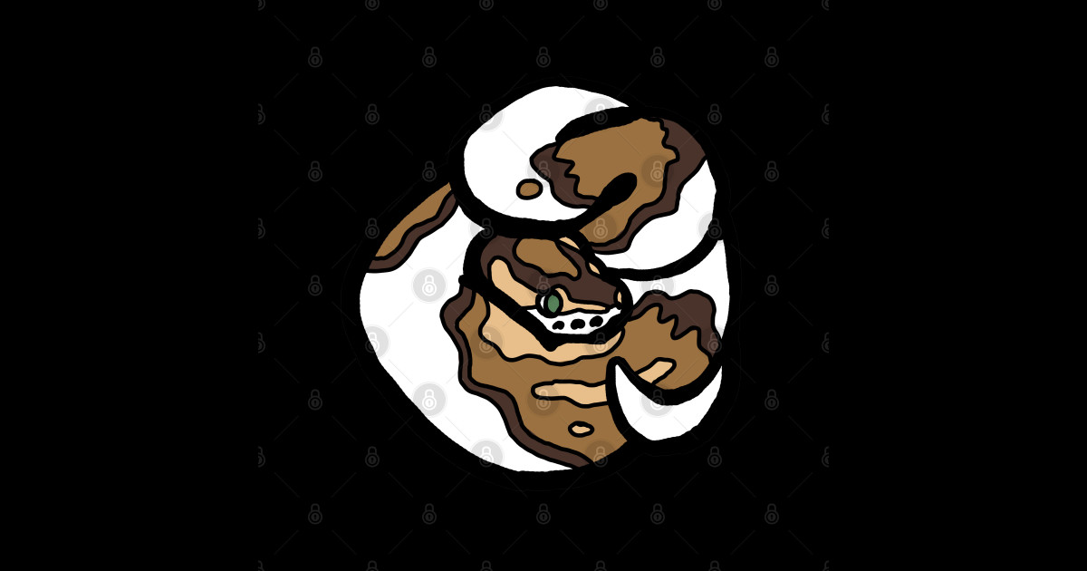 Bold Ball Python Pied Reptile Sticker Teepublic