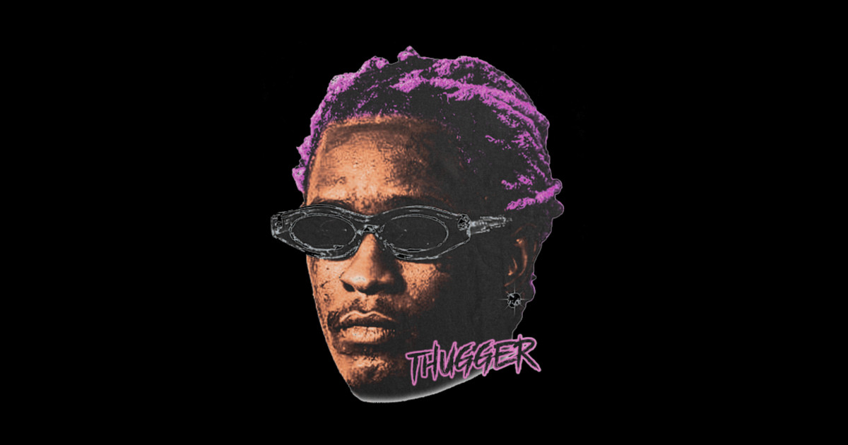 Young Thug Thugger Pink - Young Thug - Sticker | TeePublic