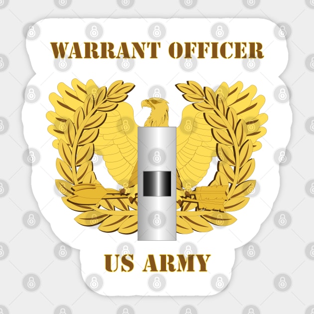 Emblem - Warrant Officer - WO1 - Retired - Sticker | TeePublic