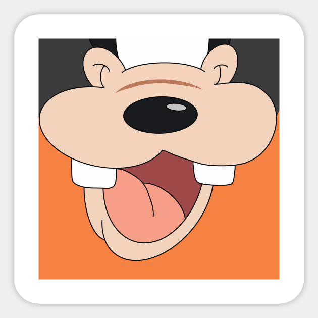 Goofy Face Mask Design - Goofy Face - Sticker | TeePublic