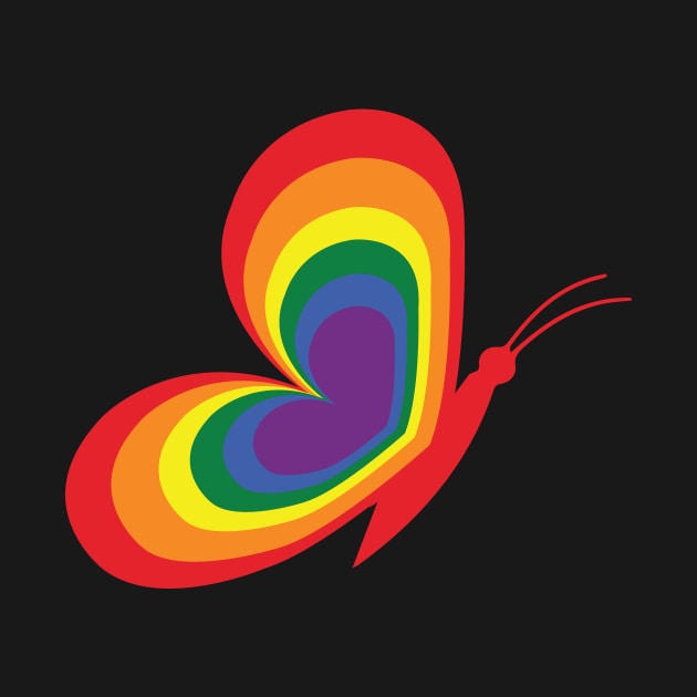 Butterfly pride - Pride - T-Shirt | TeePublic