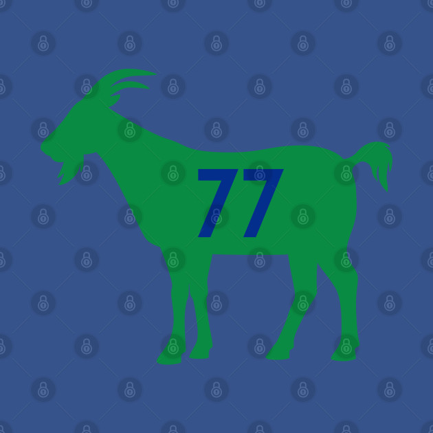 DAL GOAT - 77 - Royal - Dallas Mavericks - T-Shirt sold by George ...