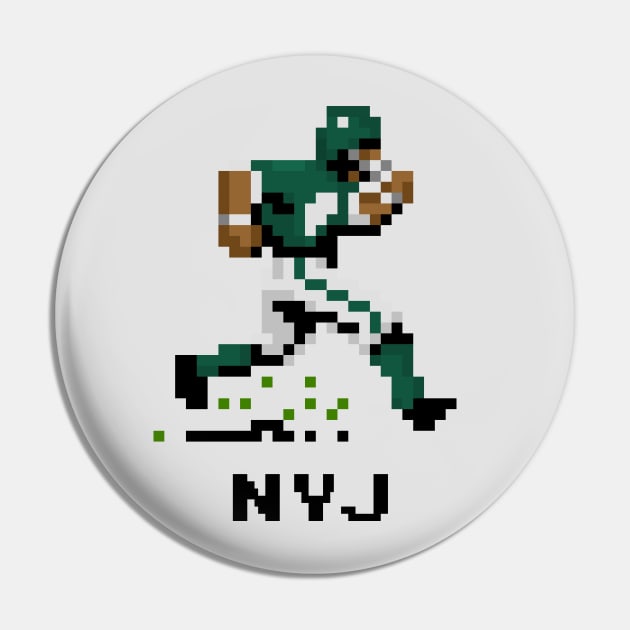 16-Bit Football - New York - Retro - Pin | TeePublic