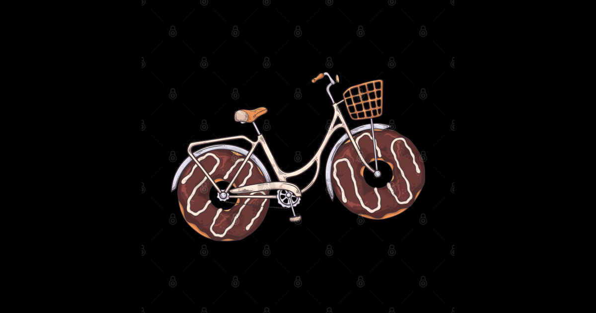Donuts Bike - Bike - Posters and Art Prints | TeePublic