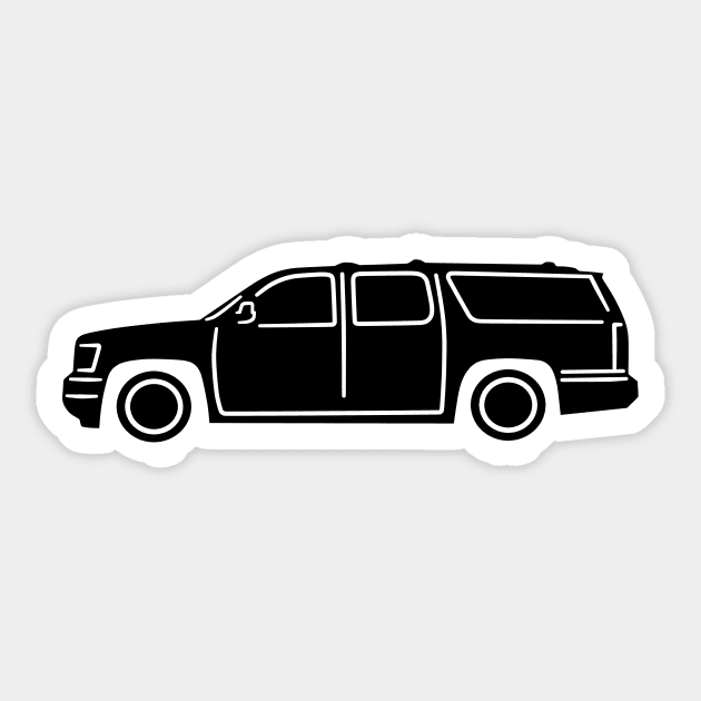 Chevy Suburban - Suburban - Sticker | TeePublic