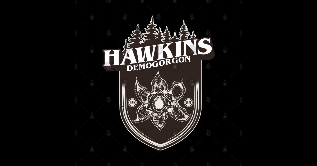 Stranger Things - HAWKINS DEMOGORGON - Stranger Things - Sticker ...