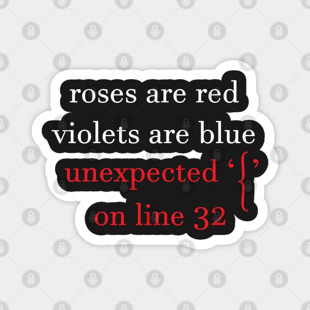 Roses are red.. The programmer version - Funny Programming Jokes - Dark Color - Programming ...