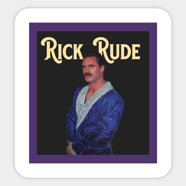 Wrestle Camp Figures - Rick Rude - Sticker | TeePublic