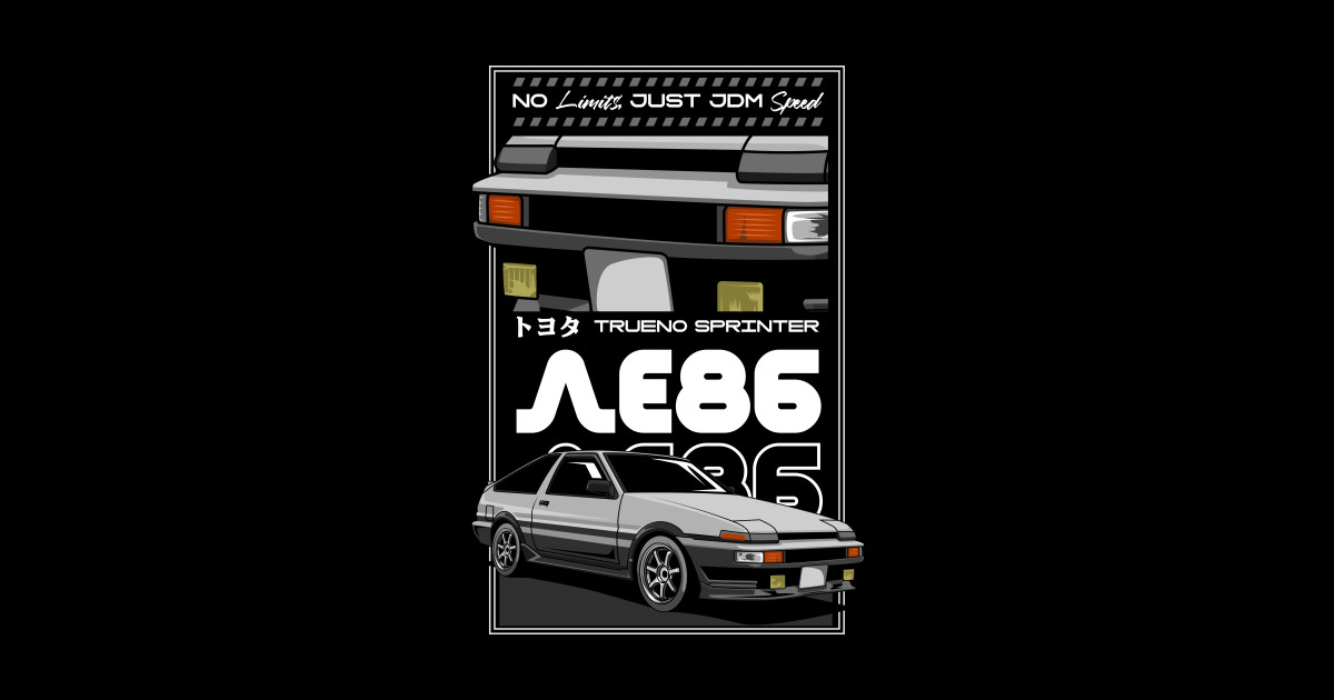 Trueno AE86 Drift Car - Trueno Ae86 Drift Car - Sticker | TeePublic