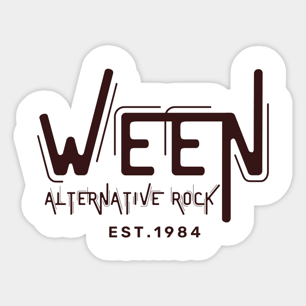 Ween | vintage design - Ween - Sticker | TeePublic