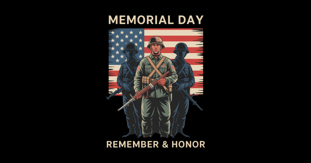 Memorial Day Usa Flag Remember Honor - Memorial Day Remember - Sticker ...