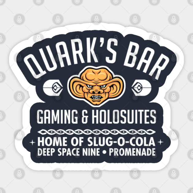 Quark's Bar Vintage - Star Trek - Sticker | TeePublic