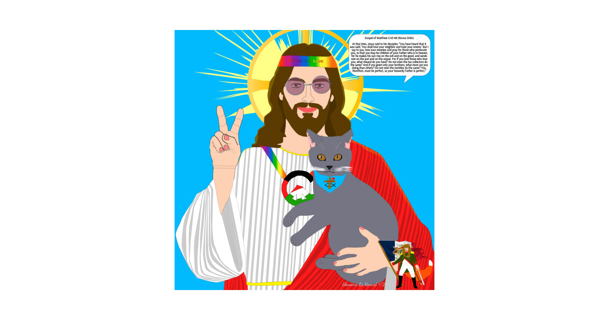Jesus Christ version Hippie - Fanart - T-Shirt | TeePublic