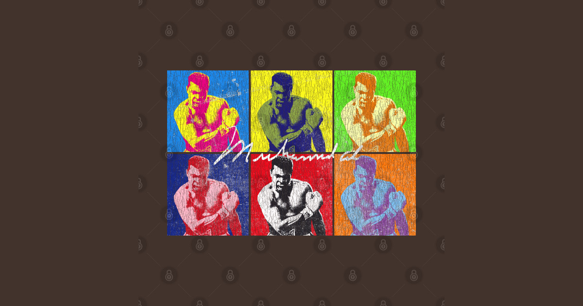 Muhammad Ali Popart Vintage Look - Muhammad Ali - T-Shirt | TeePublic