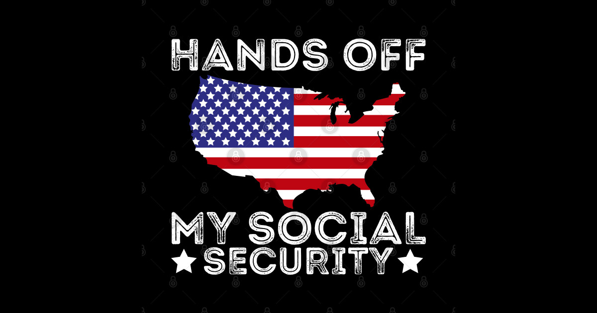 Hands Off my social security - Hands Off - Sticker | TeePublic