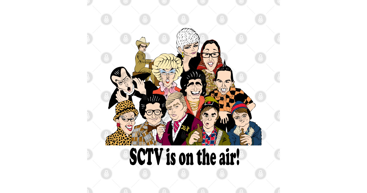SCTV CAST FAN ART!! - Sctv Second City Sketch Comedy - T-Shirt | TeePublic