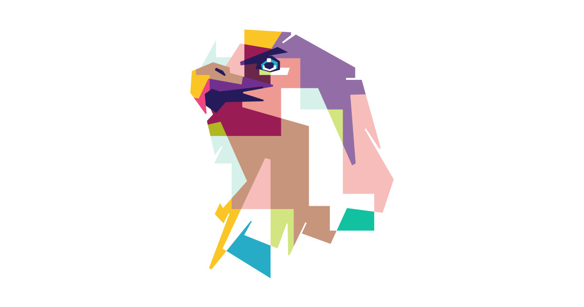 Eagle Falcon Hawkeye Geometric art - Eagle - T-Shirt | TeePublic