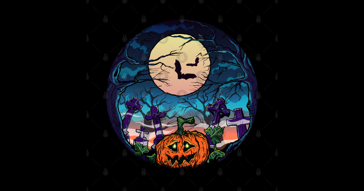 Spooky Halloween Pumpkin - Spooky - Sticker | TeePublic