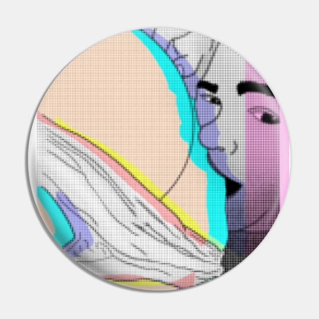 Biting Butt Pop Art - Butt - Pin | TeePublic