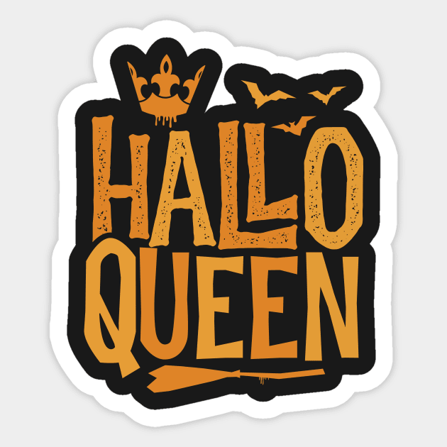 Halloqueen - Halloween Day Women - Sticker | TeePublic