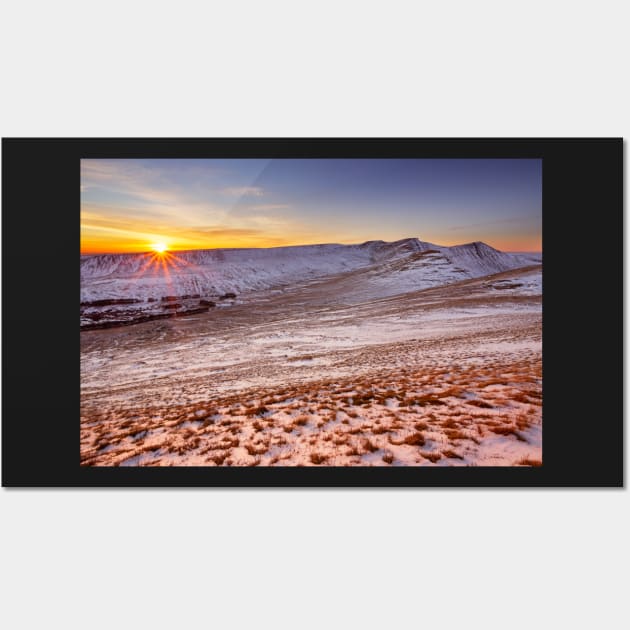 Corn Du, Pen y Fan and Cribyn Sunset - Corn Du - Posters and Art Prints ...
