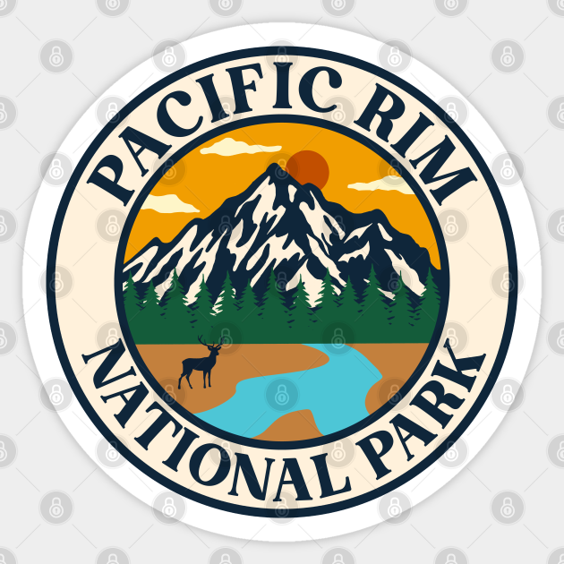Pacific rim National park - Pacific Rim - Sticker | TeePublic