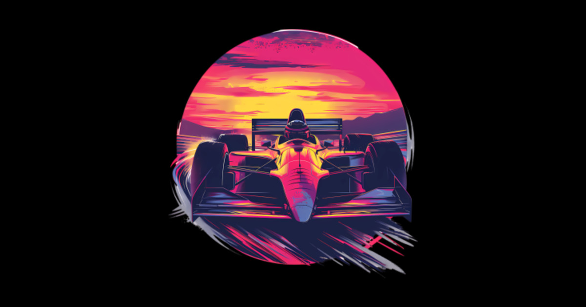 Formula One Drive Racing Car Fans - Vintage Formula One - Sticker ...