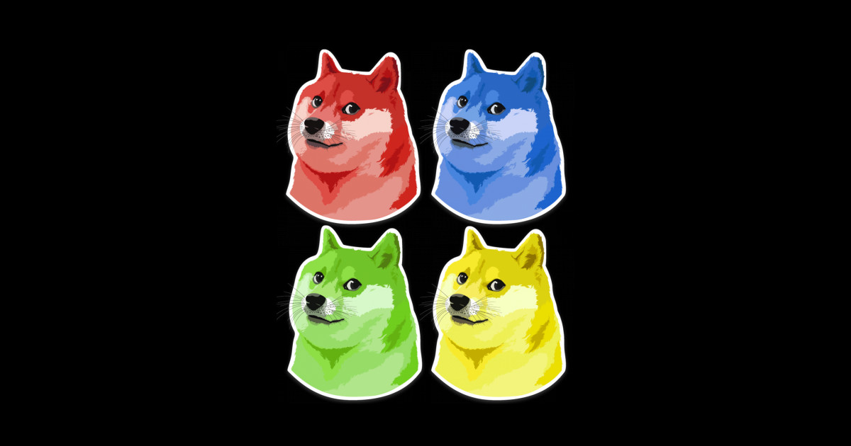 Doge Color - Doge - T-Shirt | TeePublic