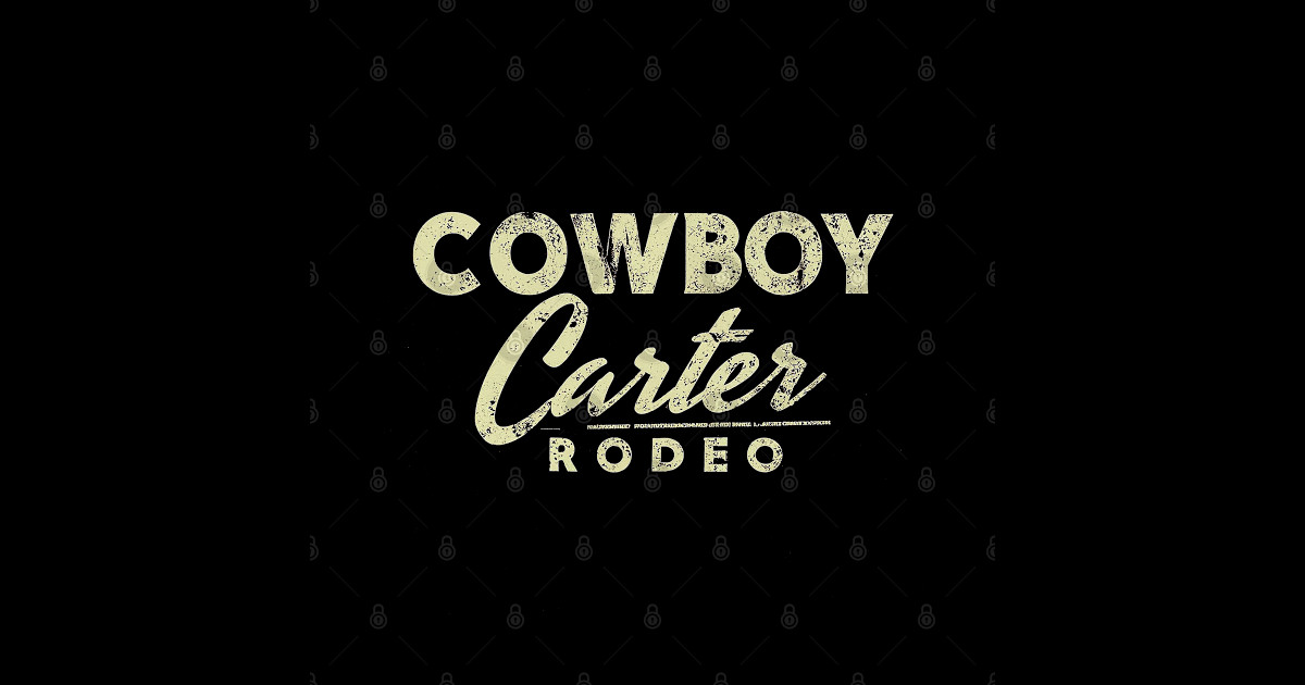 Cowboy Carter Rodeo Vintage Graphic - Cowboy Carter - Sticker | TeePublic