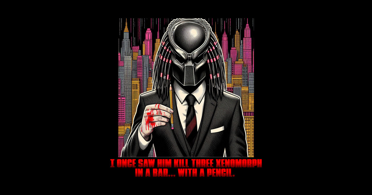 John Wick Predator Comics Artwork - Predator - Sticker | TeePublic