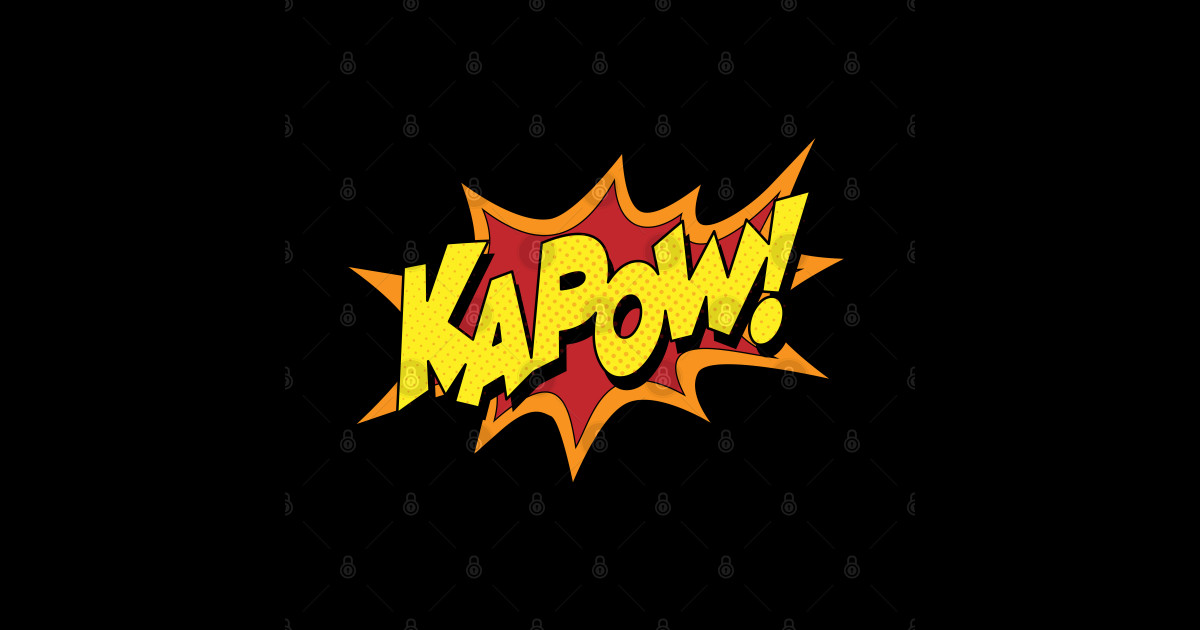 Kapow Comic Design - Kapow - Sticker | TeePublic